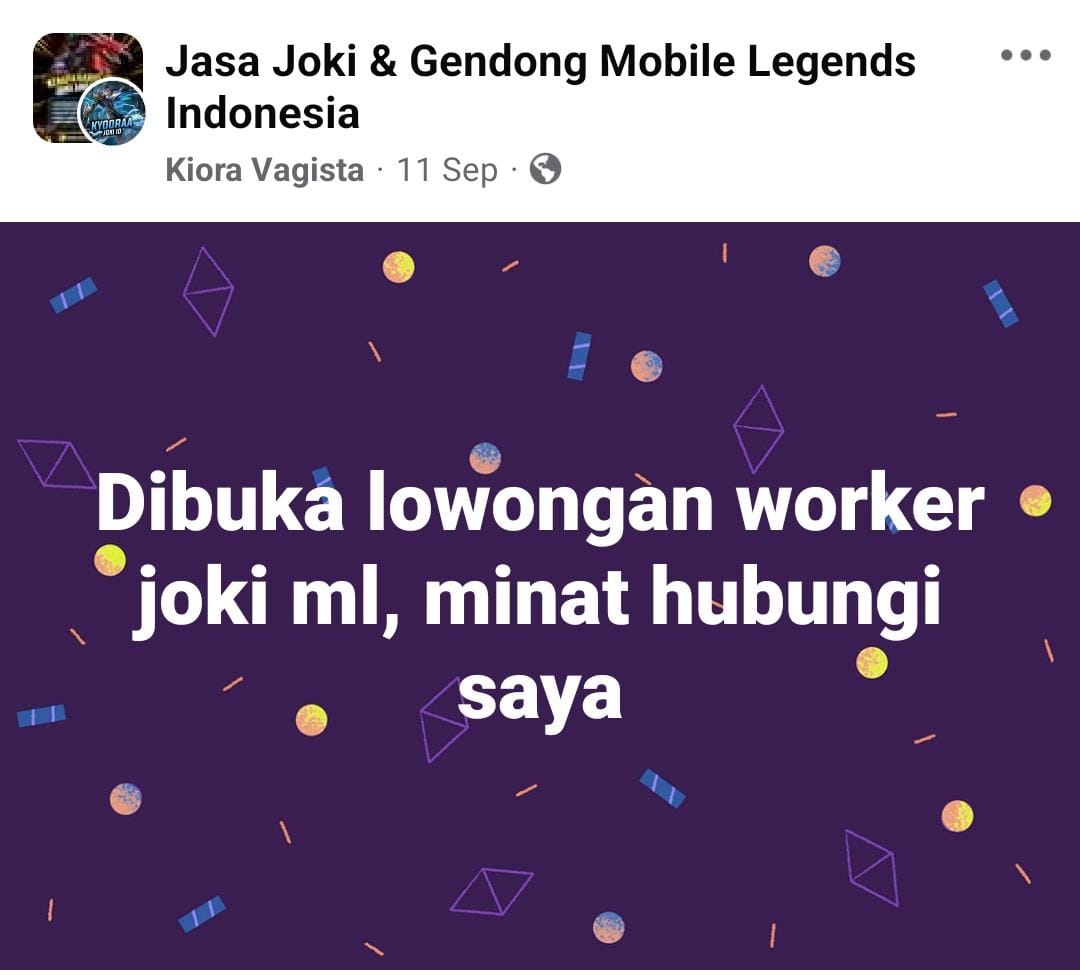 Lowongan Joki Mobile Legend Bagi yang Jago Main Game